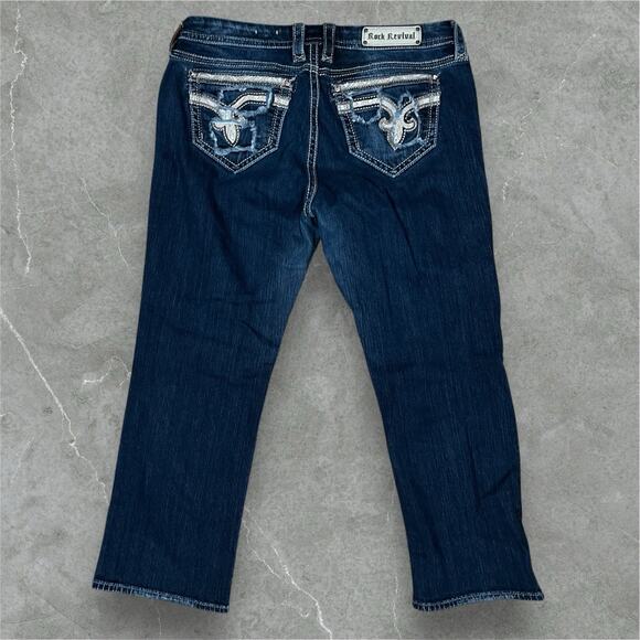 Rock Revival | Jeans | Rock Revival Nancy Easy Crop Jeans Womens Size ...